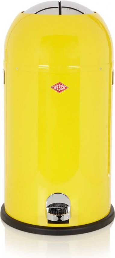 Wesco Soft Close Kickmaster Prullenbak 33 L Lemon Yellow ...